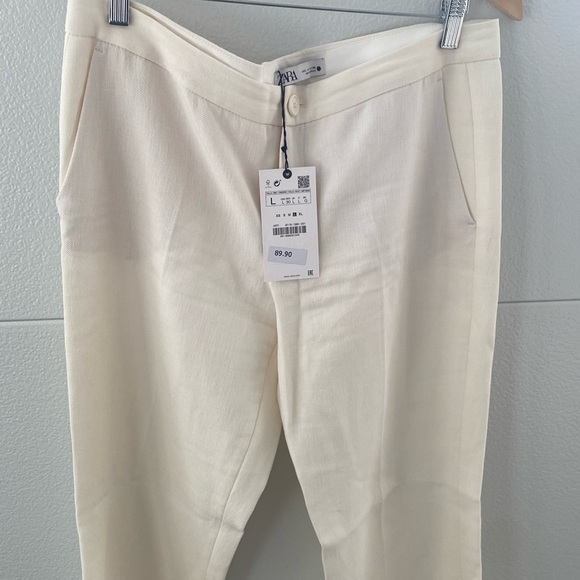 Zara | Pants & Jumpsuits | Nwt Zara Linen Pants L | Poshmark